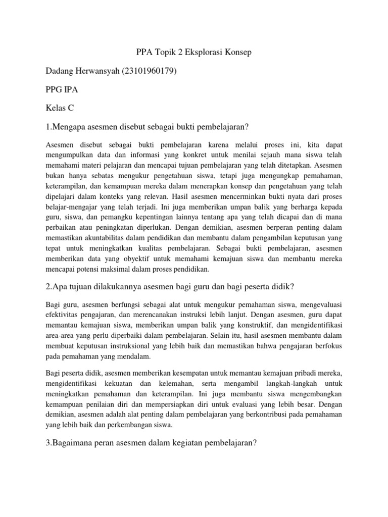 PPA Topik 2 Eksplorasi Konsep Dadang Herwansyah | PDF