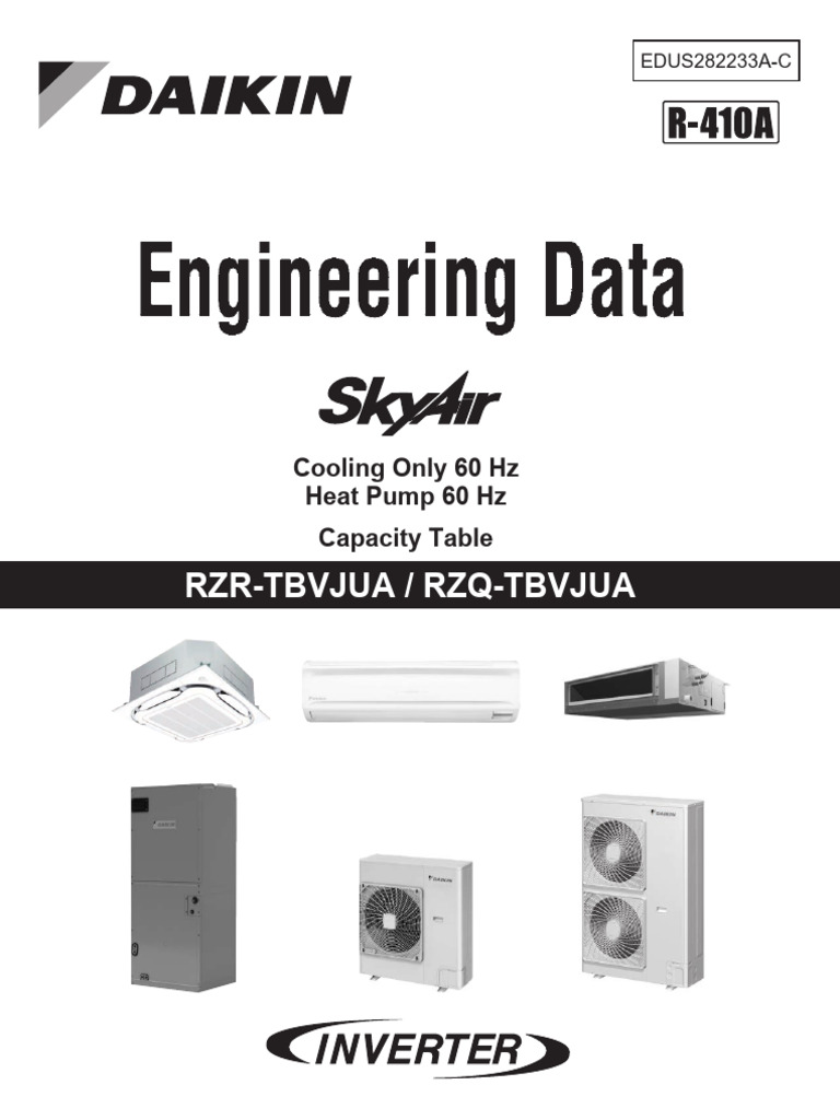 Edus282233a C - RZR TB - RZQ TB - Capacity Manual | PDF