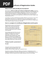 How to Obtain BIR Form 2303 (COR) | PDF | Business
