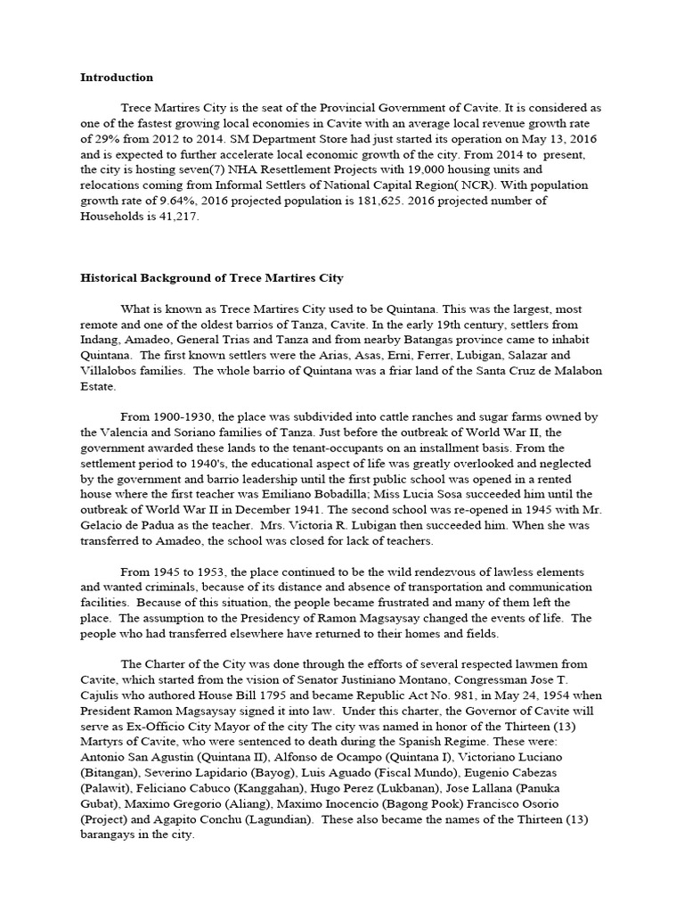 History of Trece | PDF