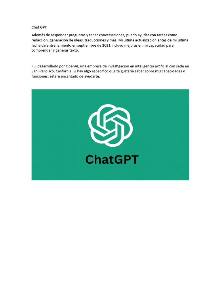 Chat GPT 2 | PDF