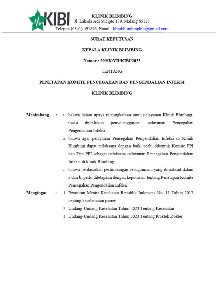 1 SK Penetapan Ppi | PDF