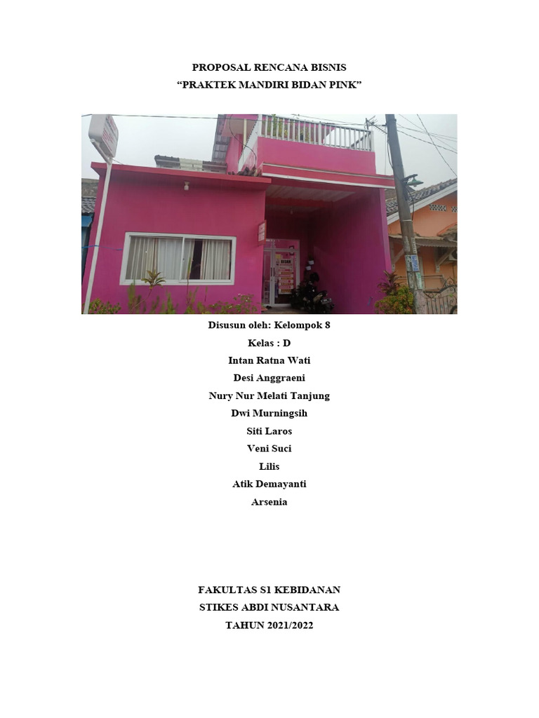 Proposal PMB Pink Kel 8 | PDF