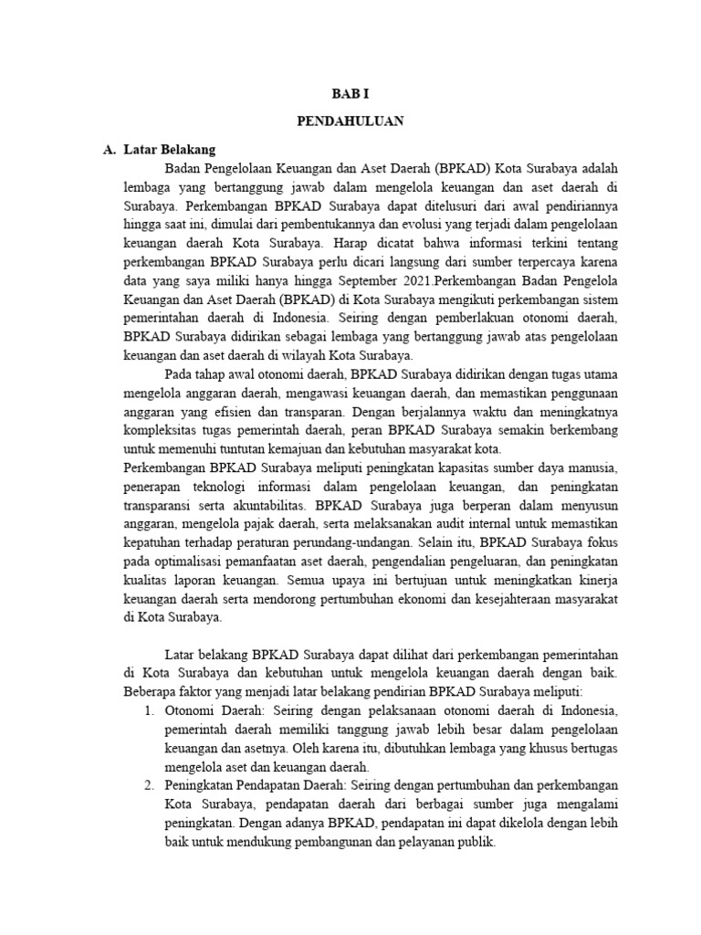 BPKAD Fix | PDF | Ilmu Sosial