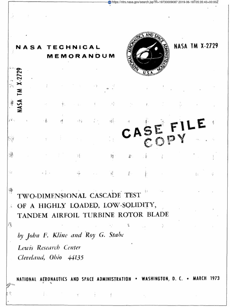 Nasa TM X-2729 | PDF