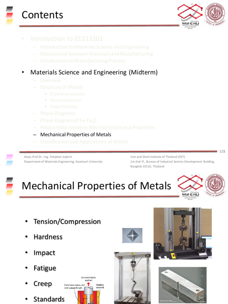 Mechanical Properties | PDF | Deformation (Engineering) | Creep (Deformation)