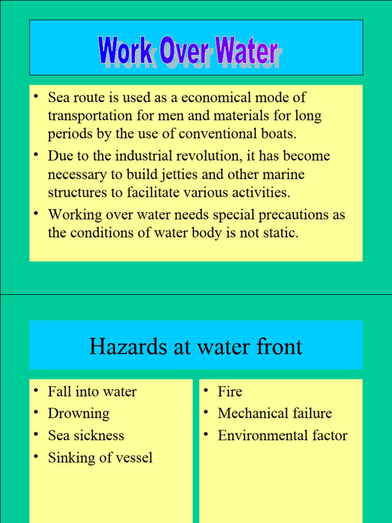 Work Over Water | PDF | Underwater Diving | Rope