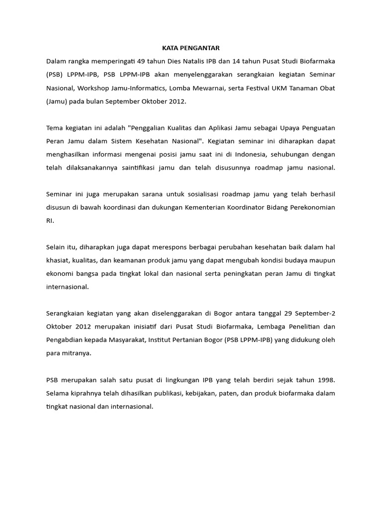 Contoh Proposal Permintaan Dana | PDF
