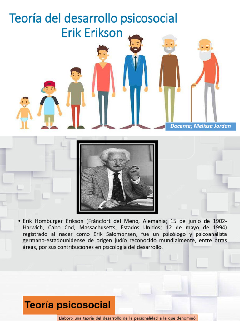 Teoría Del Desarrollo Psicosocial Erik Erikson | PDF