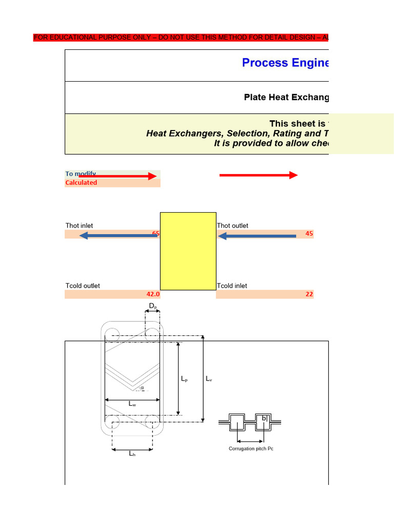 Plate Heat X Calculator | PDF