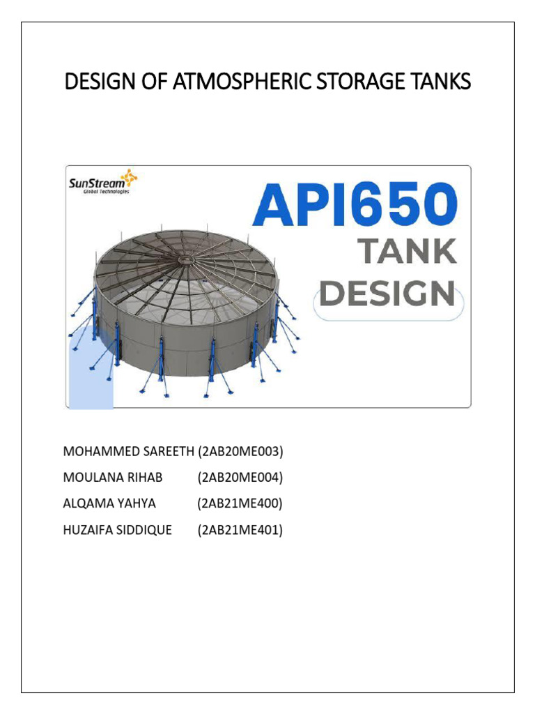 Atmospheric Storage Tank Design Overview | PDF | Art