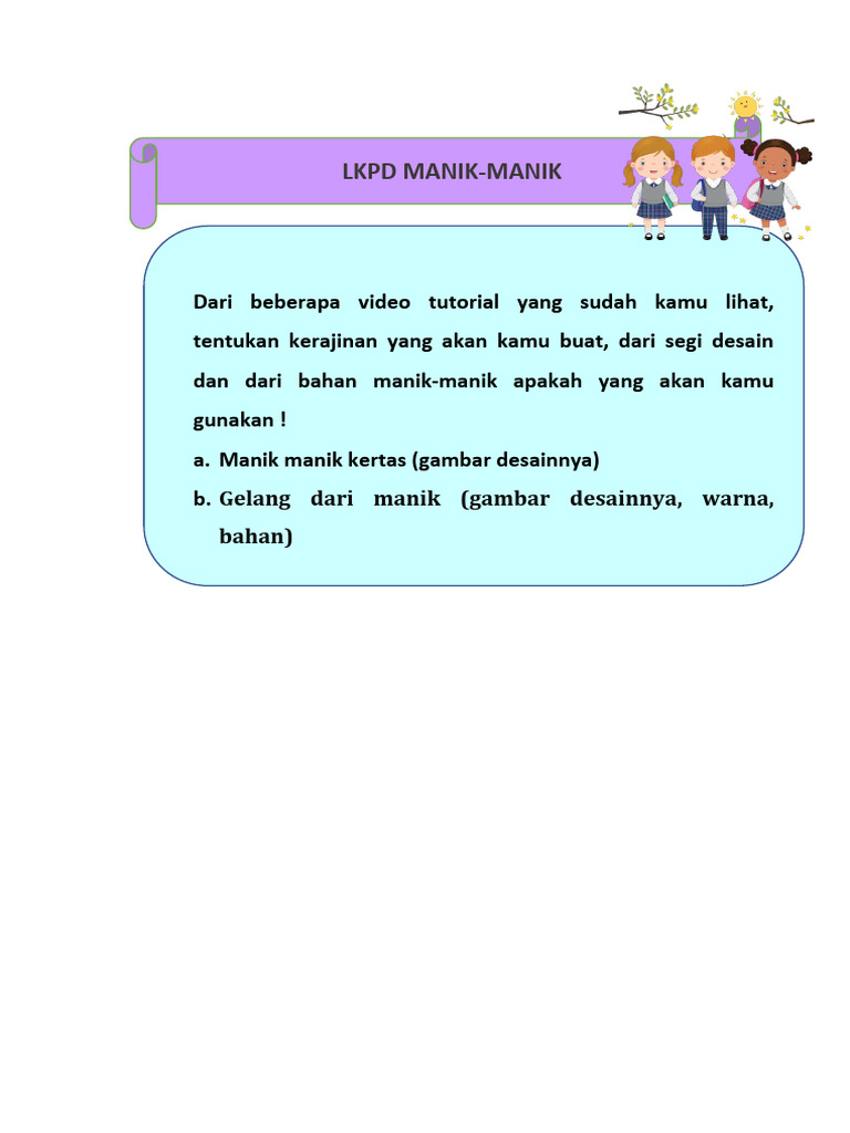 LKPD Manik-Manik | PDF