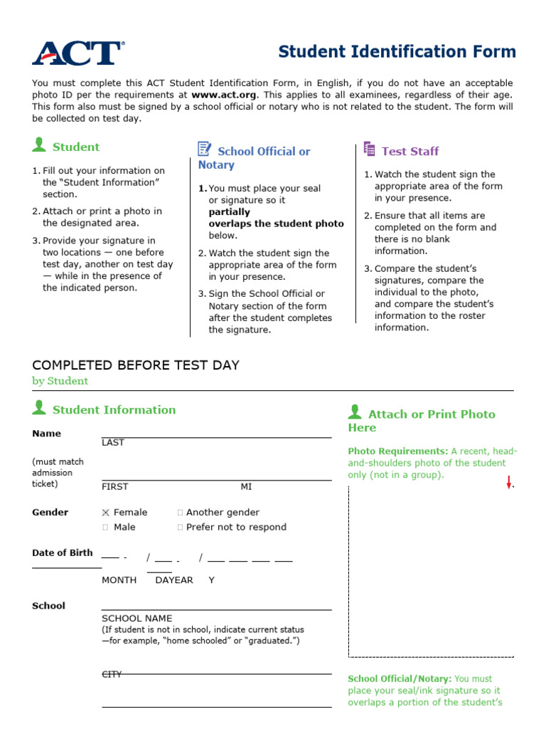 Identification Letter Form | PDF