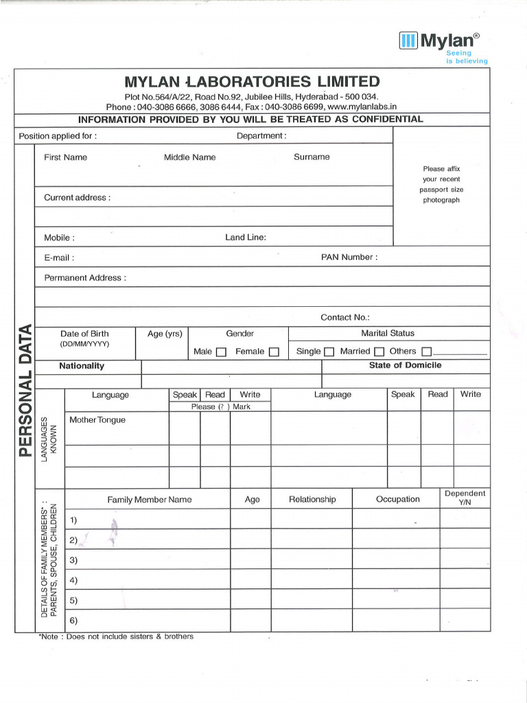 Candidate Appln Form | PDF