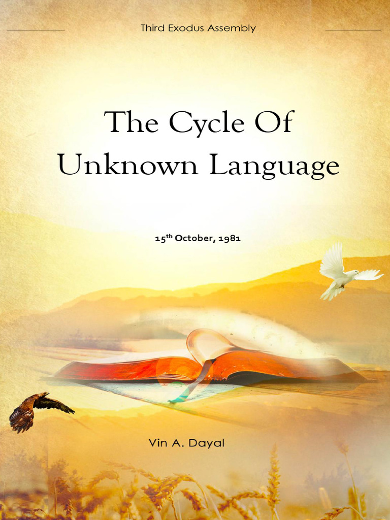 1981-1015 The Cycle of Unknown Language | PDF