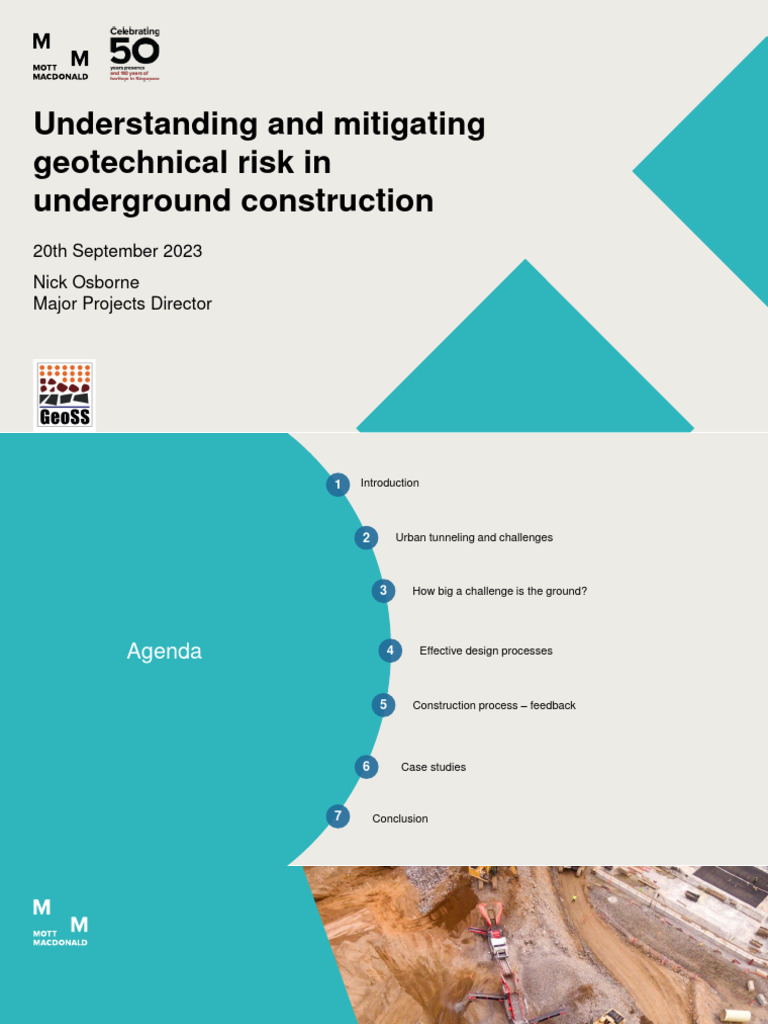 GEOSS Understanding and Mitigating Geotechnical Risk in Underground ...
