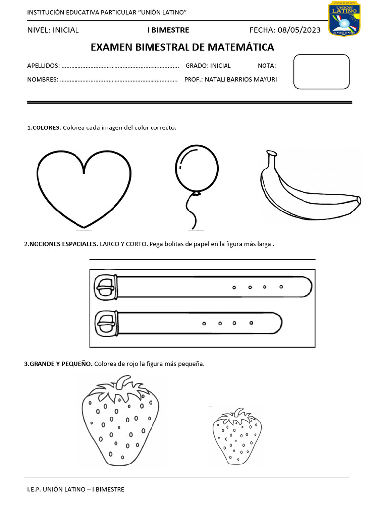 EVALUACION mate[1] | PDF