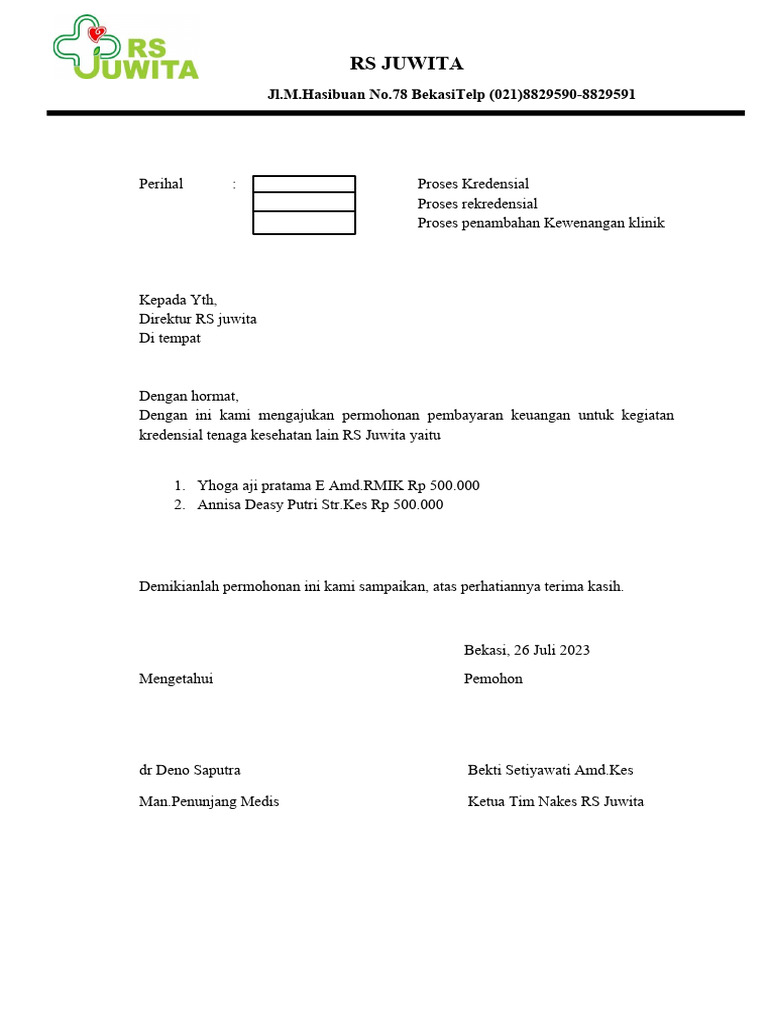 Kredensial PJ Lab | PDF | Pengelolaan Keuangan & Uang | Kesehatan Holistik