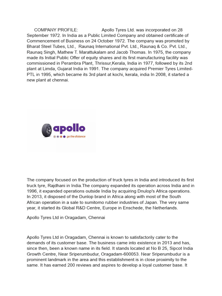 COMPANY Profile & Industry Profile - 230912 - 000923 | PDF