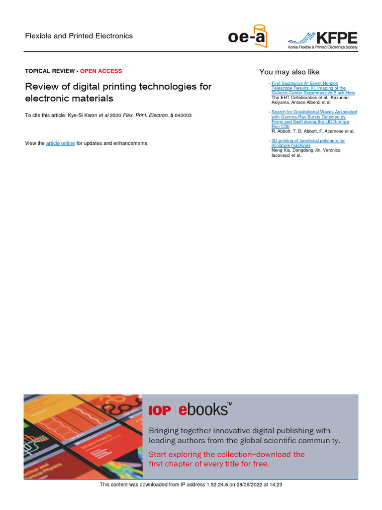 Kwon 2020 Flex. Print. Electron. 5 043003 | PDF