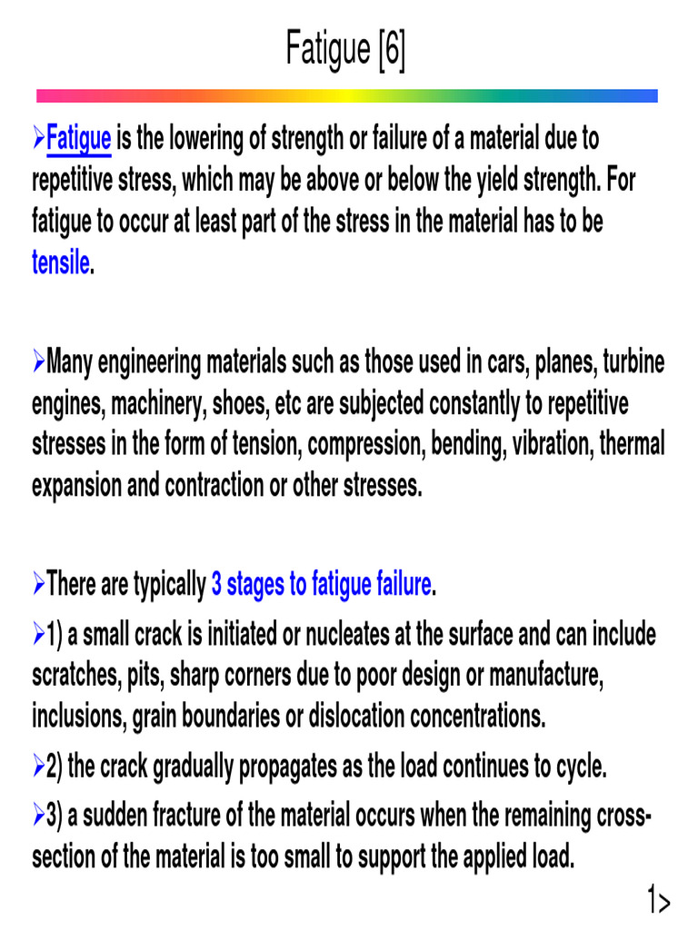 Fatigue Details | PDF | Fatigue (Material) | Fracture