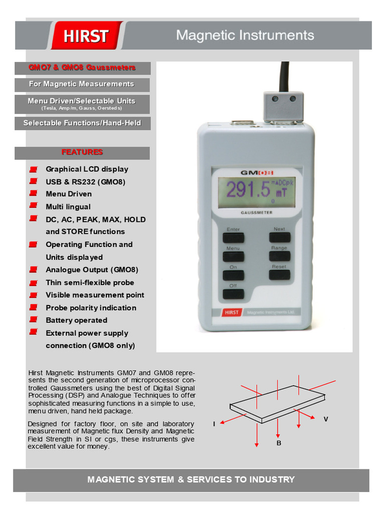 Gauss Meter Hirst | PDF