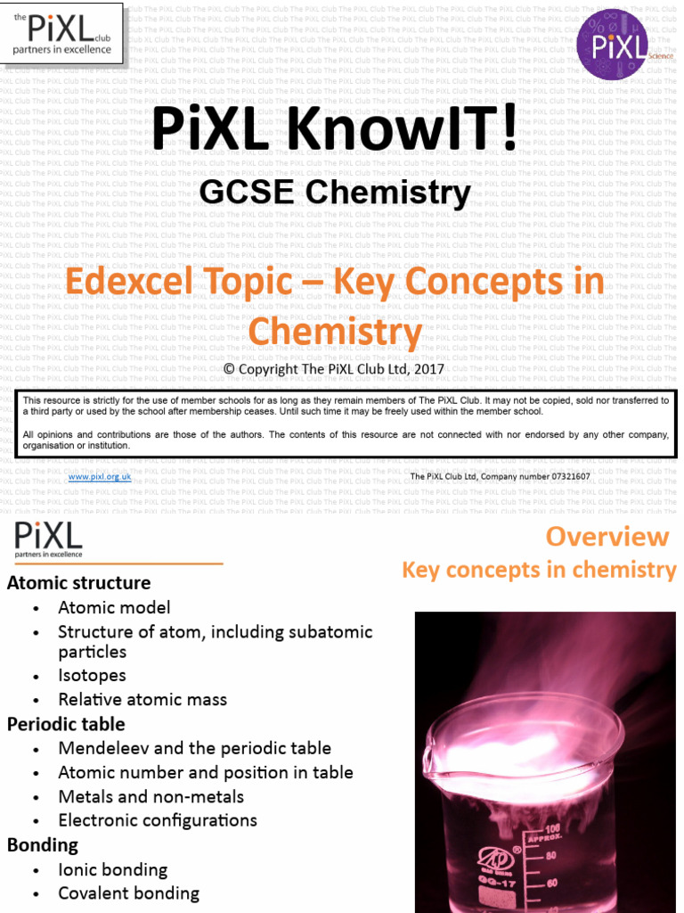 Edexcel Chemistry Key Concepts in Chemistry KnowIT GCSE 1 | PDF | Ion ...