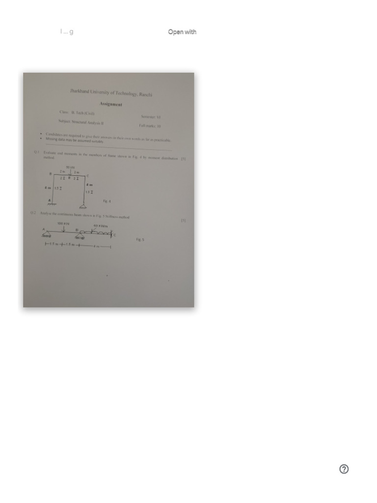 B.Tech 6th Sem Assignment | PDF