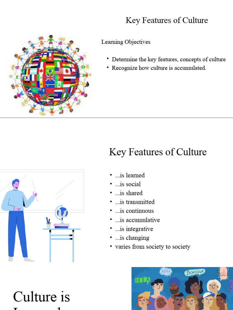 Key Features of Culture | PDF | Society | Social Psychology
