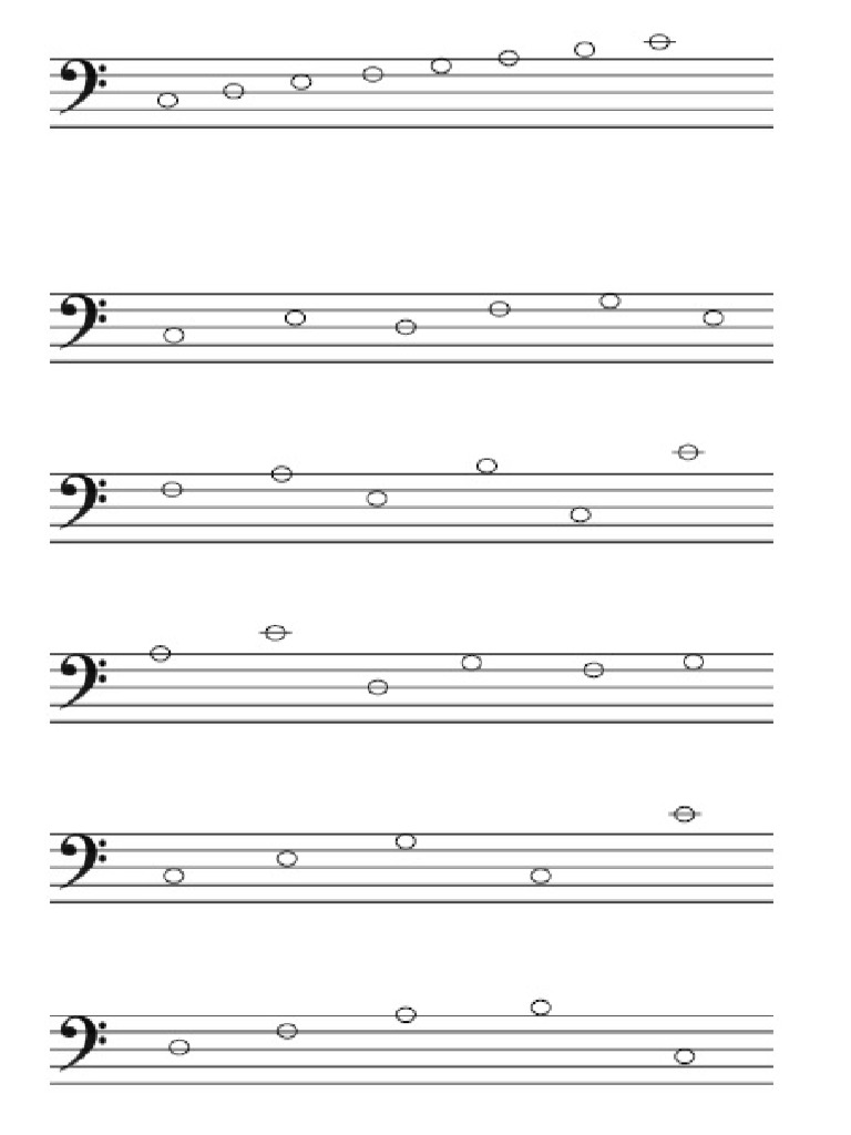 Fichas Notas Clave de Sol y Fa | PDF