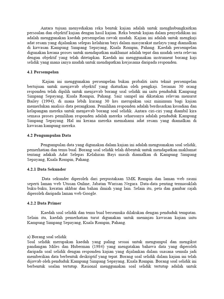 Sample Methodology | PDF