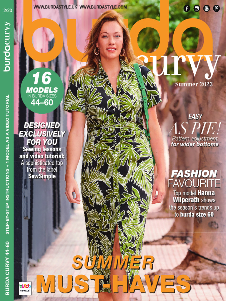 Burda Curvy 0223 Uk | PDF