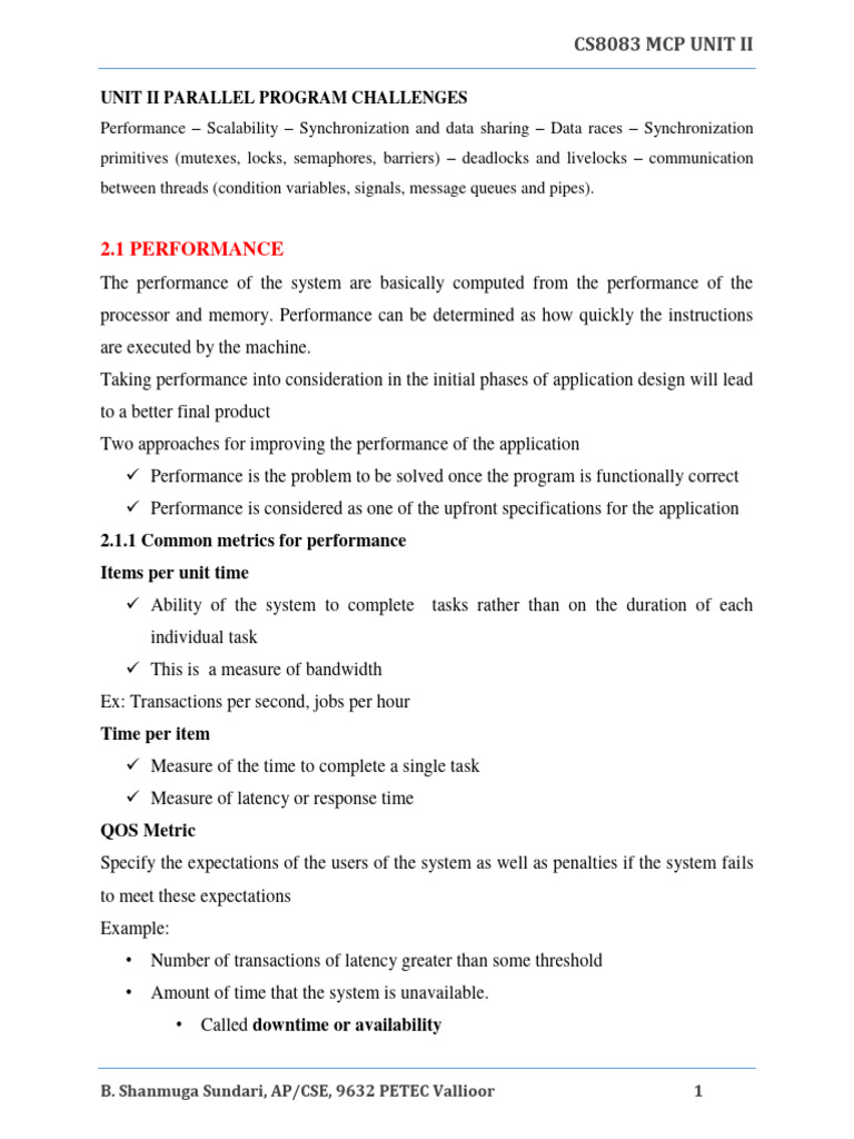 Cs8083 Unit II Notes | PDF Cs8083 Unit II Notes | PDF