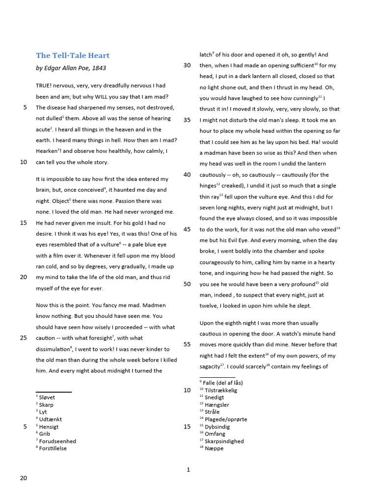 The Tell Tale Heart | PDF