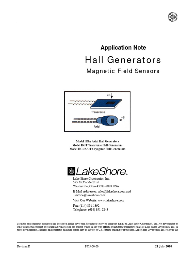 Hall Sensor - Manual | PDF