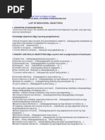 List of Behavioral Verbs in Filipino and English For Lesson Objectives ...