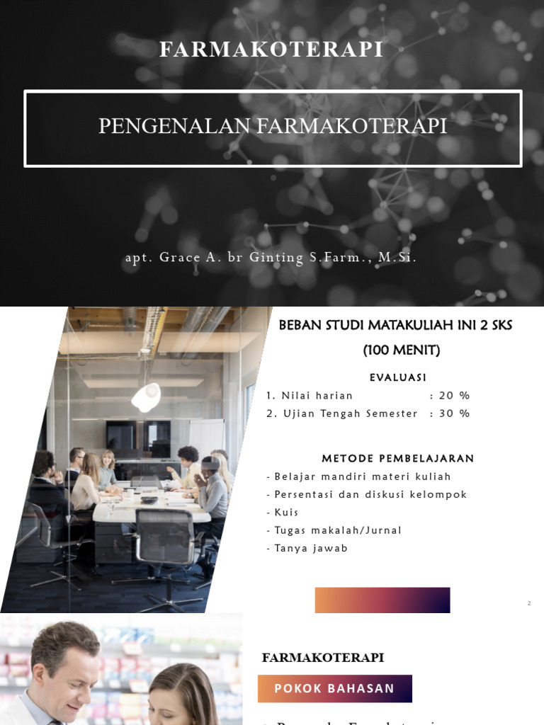 PERTEMUAN 1-FARMAKOTERAPI | PDF