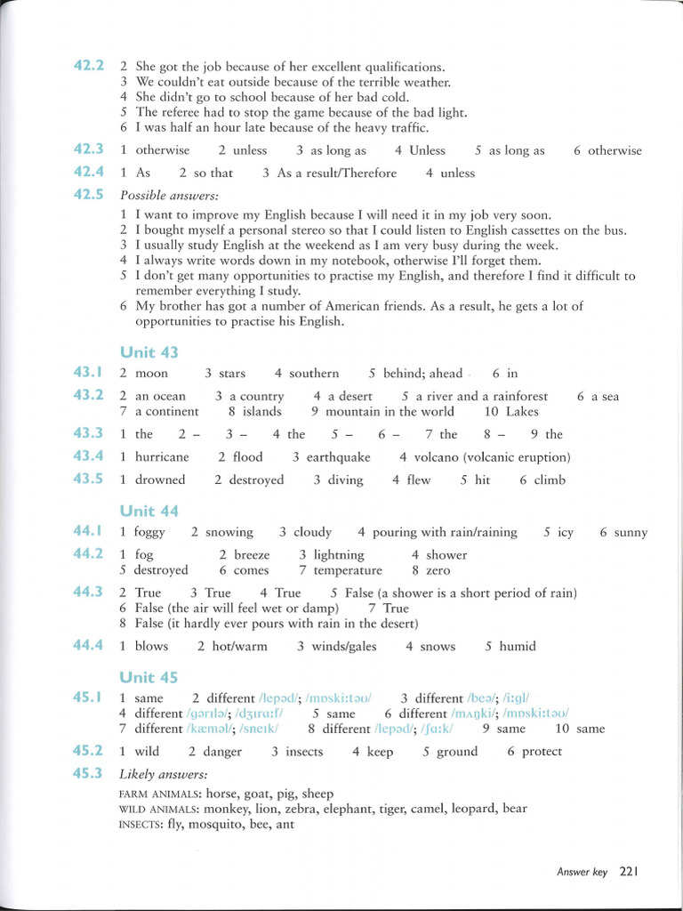 Weather Vocab Keys | PDF