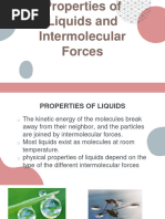 Key Liquid Properties and IMF Effects | PDF | Liquids | Evaporation