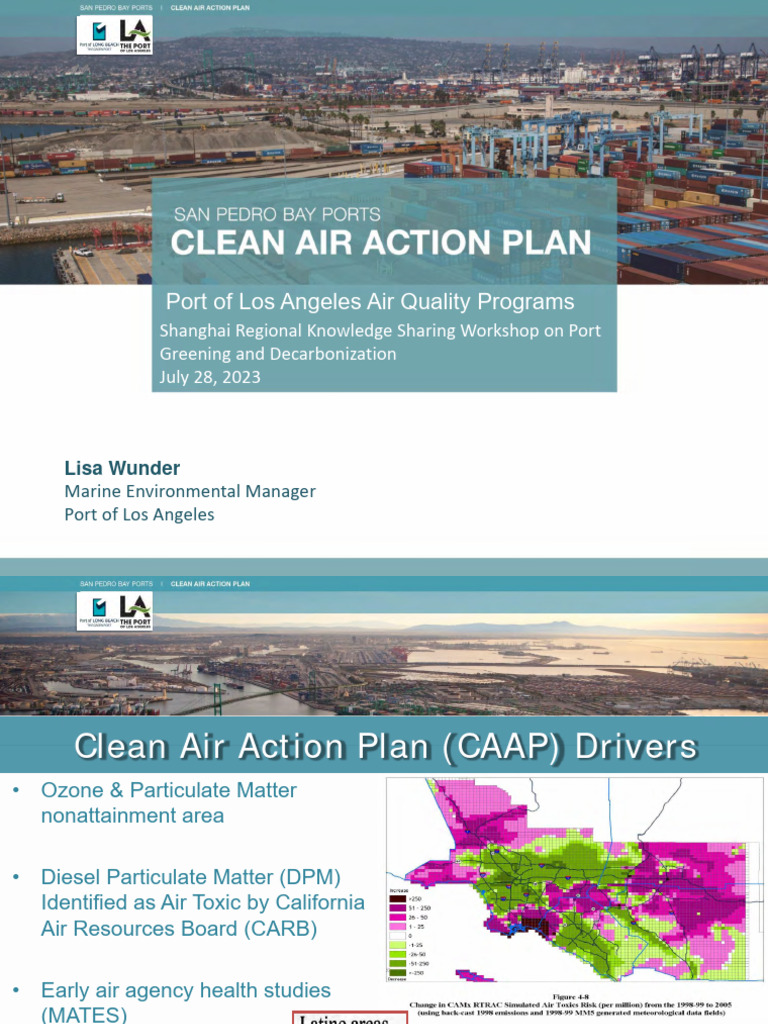Clean Air Action Plan - Port of Los-Angeles | PDF