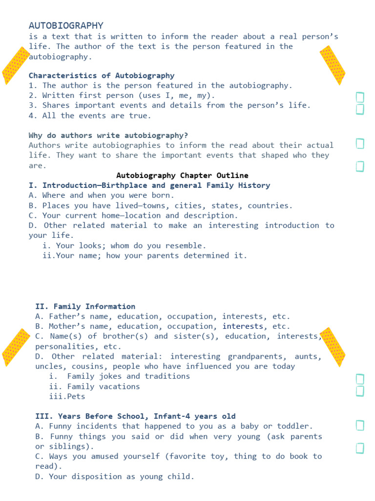 Understanding Autobiography Basics | PDF | General Fiction