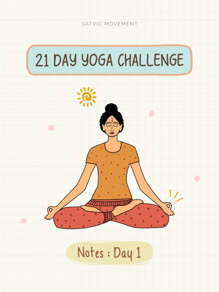 21-Day Yoga Challenge Overview | PDF