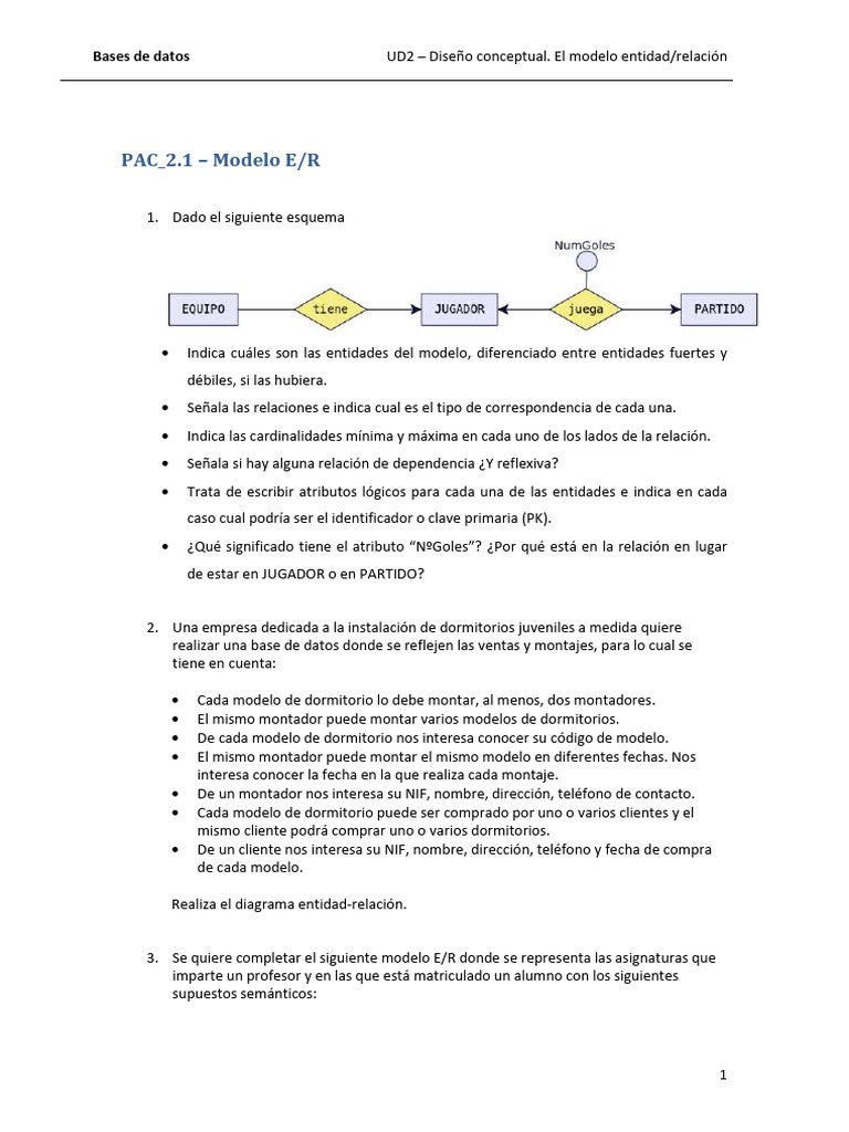 UD2-PAC - 2.1 - Modelo - Entidad - Relacion | PDF | Derecho