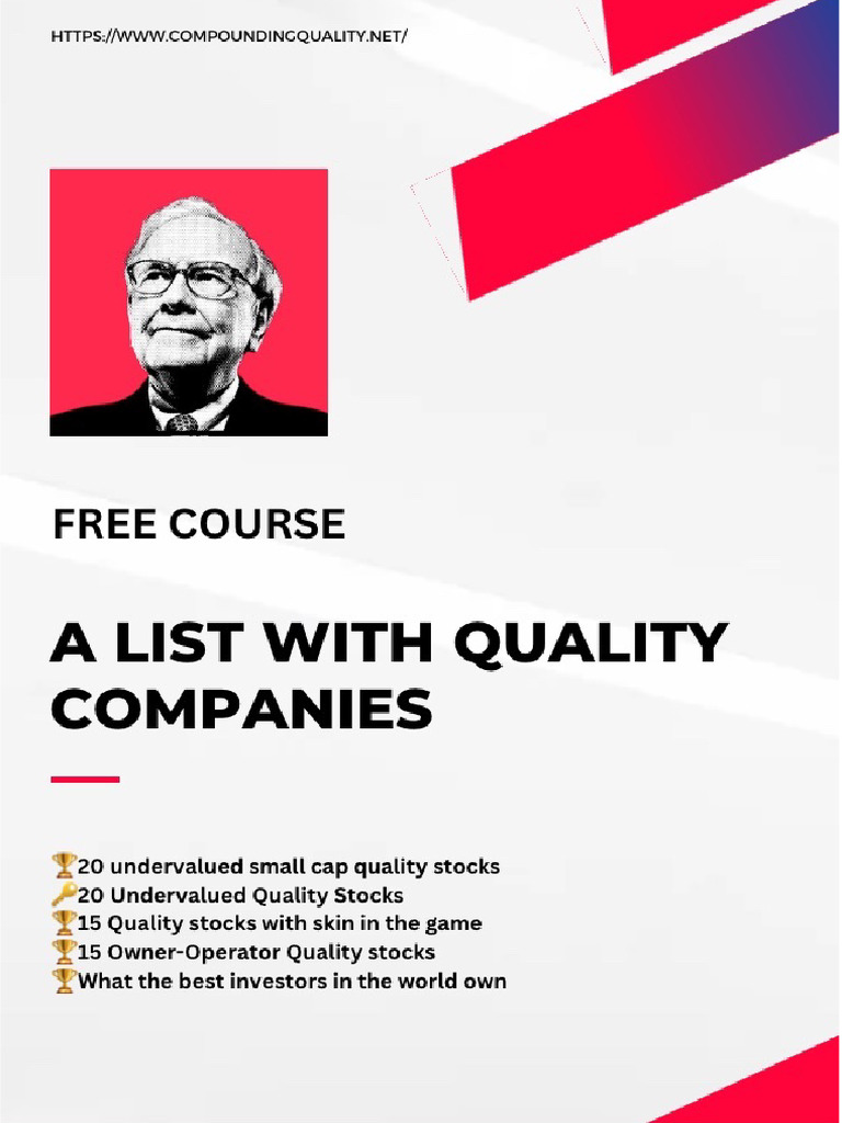 Quality Stocks for Savvy Investors | PDF