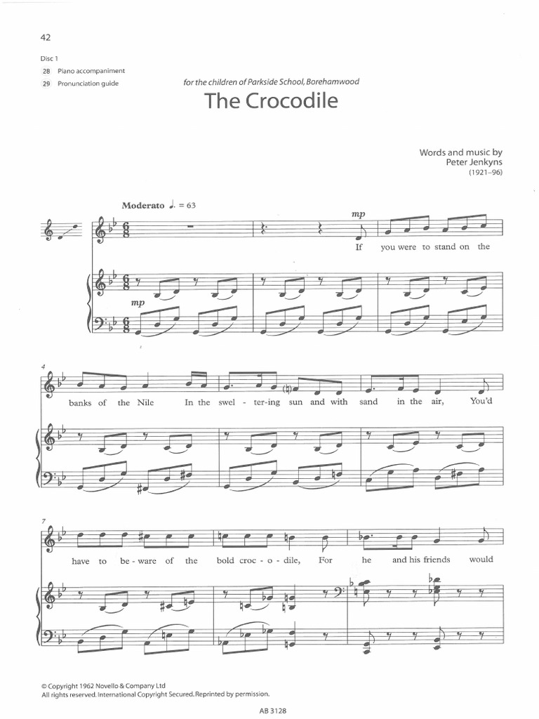 ABRSM1 15.the Crocodile | PDF