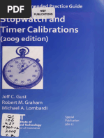Stopwatch Calibration Standard Procedure | PDF | Calibration | Metrology