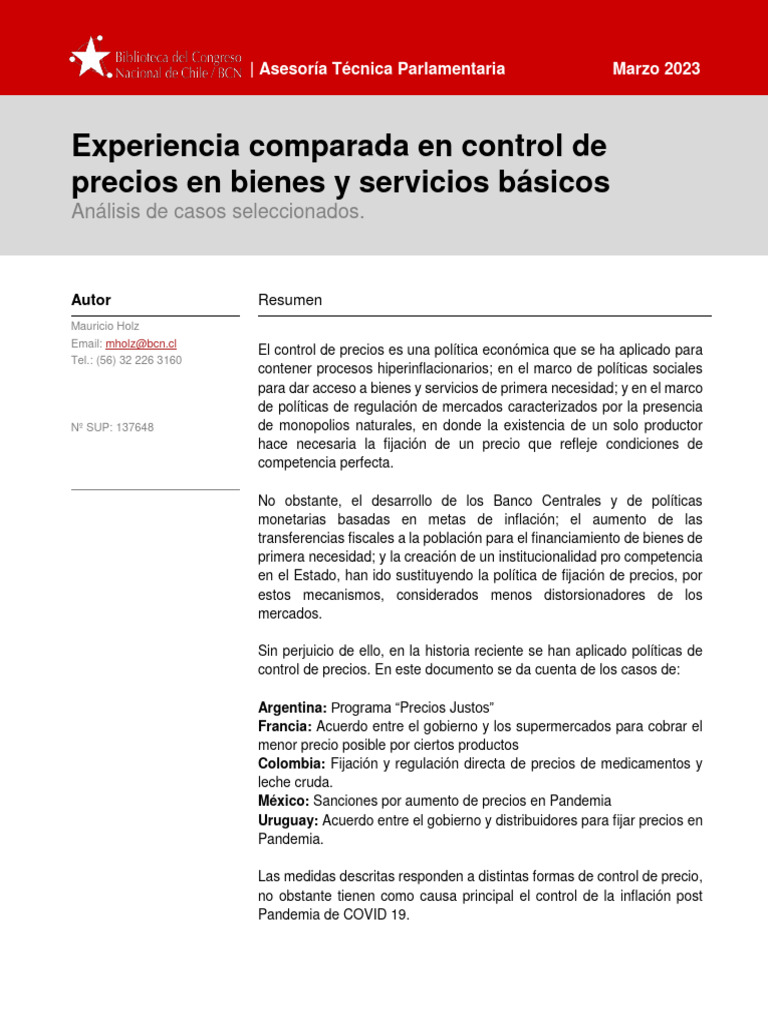 BCN Control de Precios Final | PDF | Política