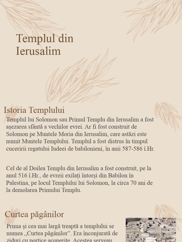 Templul Din Ierusalim | PDF