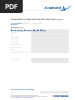 Biofouling Record Book Template | PDF | Technology & Engineering