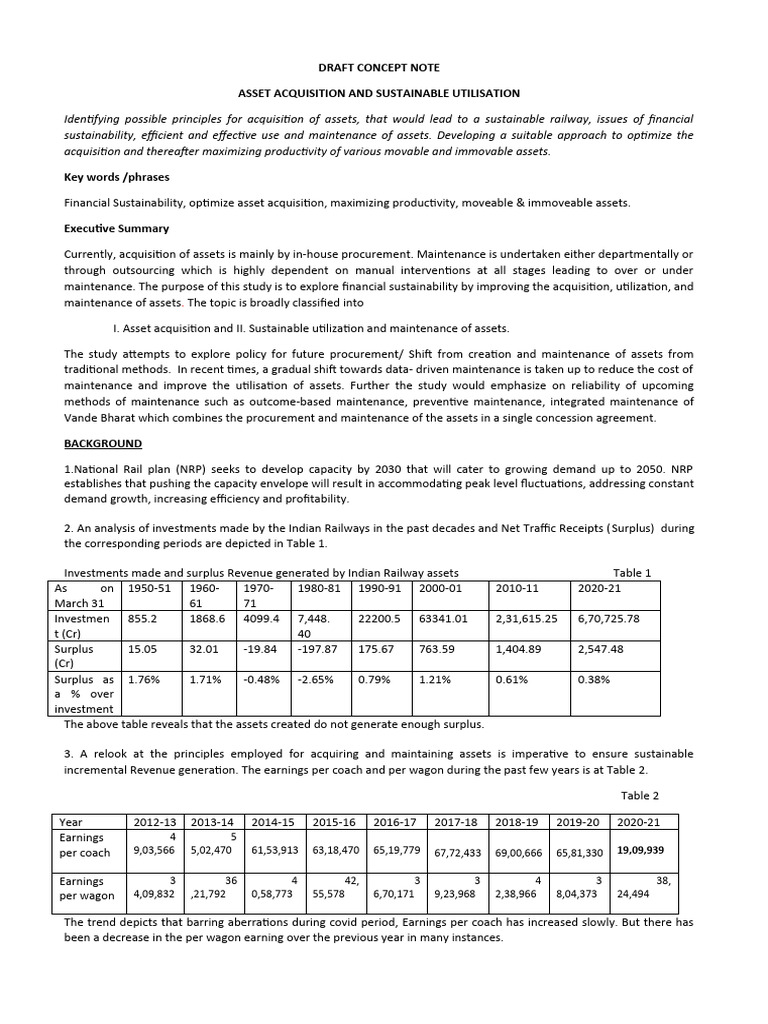 Draft Concept Note (Revised) | PDF